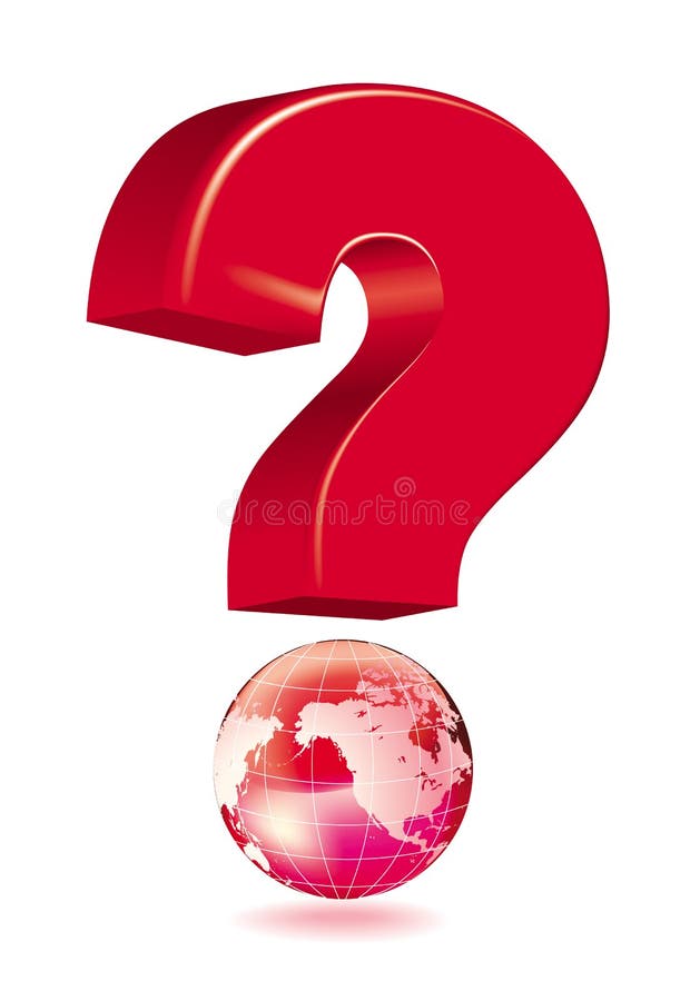 The Global Problem stock illustration. Illustration of question - 7003434