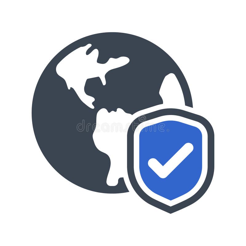 Global Protection icon stock vector. Illustration of designed - 192073449