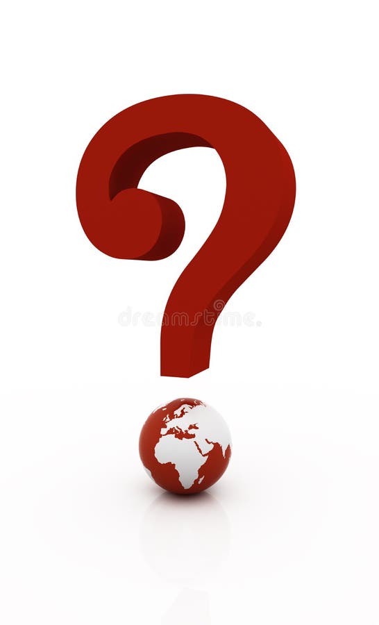 Climate Change Danger Question Mark Stock Photo - Image of edge ...