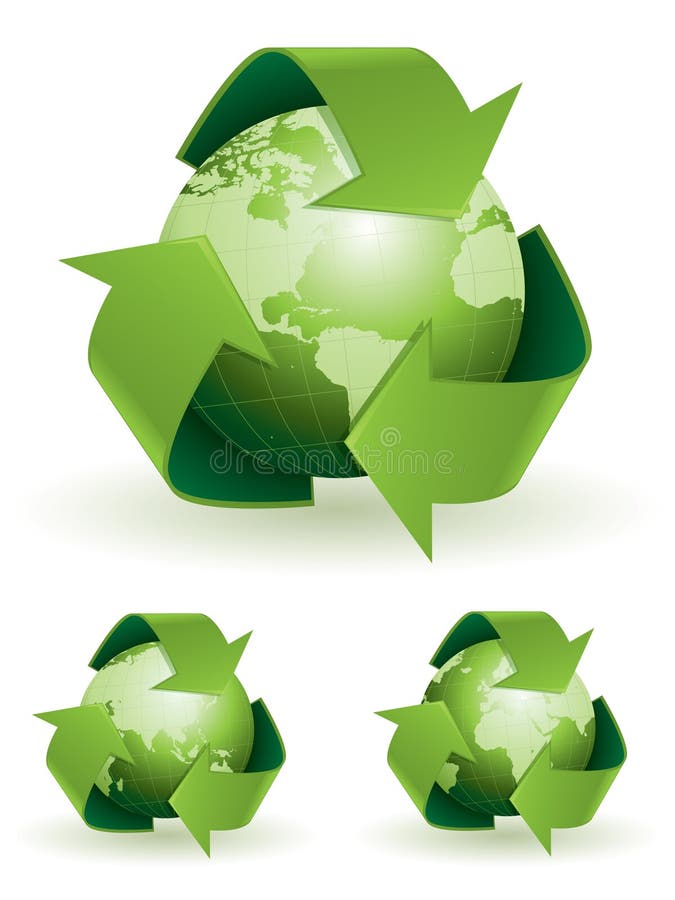 Global recycling concept stock vector. Illustration of recycling - 8362443