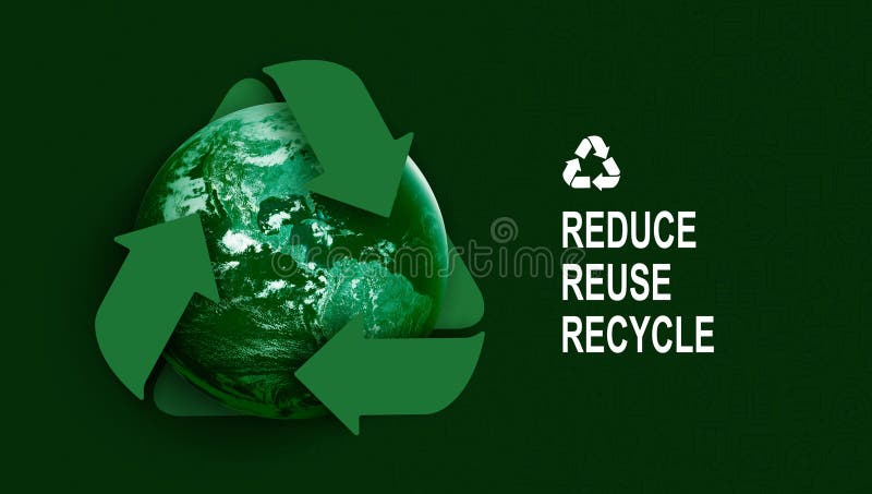 Global Recycling Day. Green Arrows Recycling Symbol with Planet Earth ... Global Recycling Day. Green Arrows Recycling Symbol with Planet Earth ...