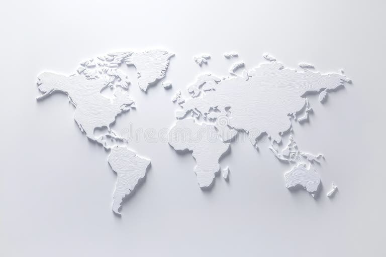 Global Relief Map Embossed World Map Global Connection Travel ...