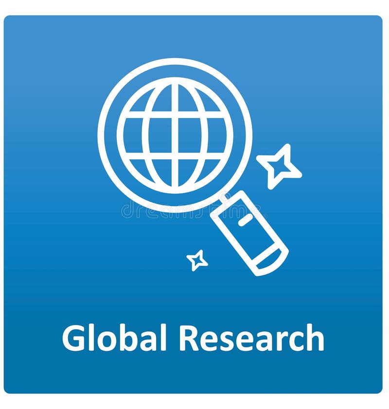Global Research Isolated Vector Icon that Can Easily Modified or Edit ...