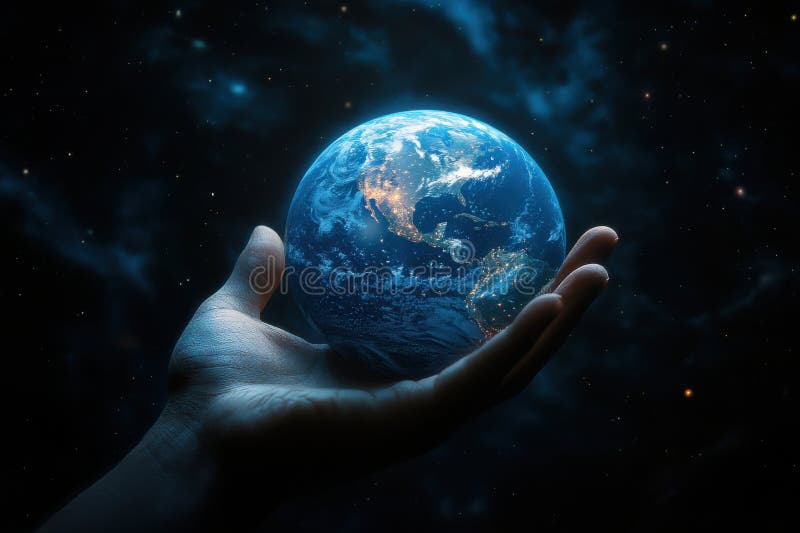 Global Responsibility Humanity S Connection To Earth Space Visual ...