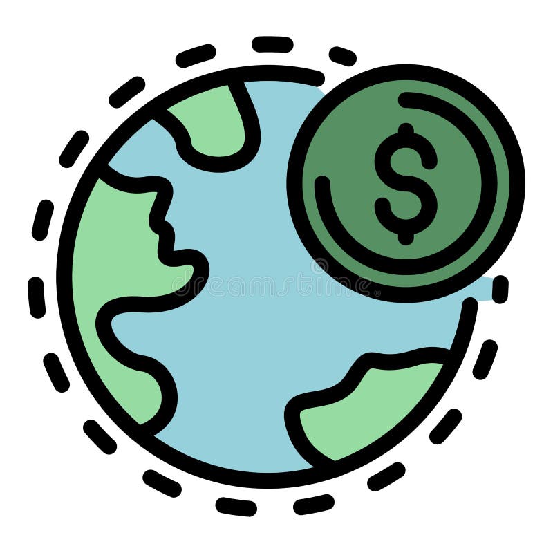 Global Restructuring Icon Color Outline Vector Stock Illustration ... Global Restructuring Icon Color Outline Vector Stock Illustration ...
