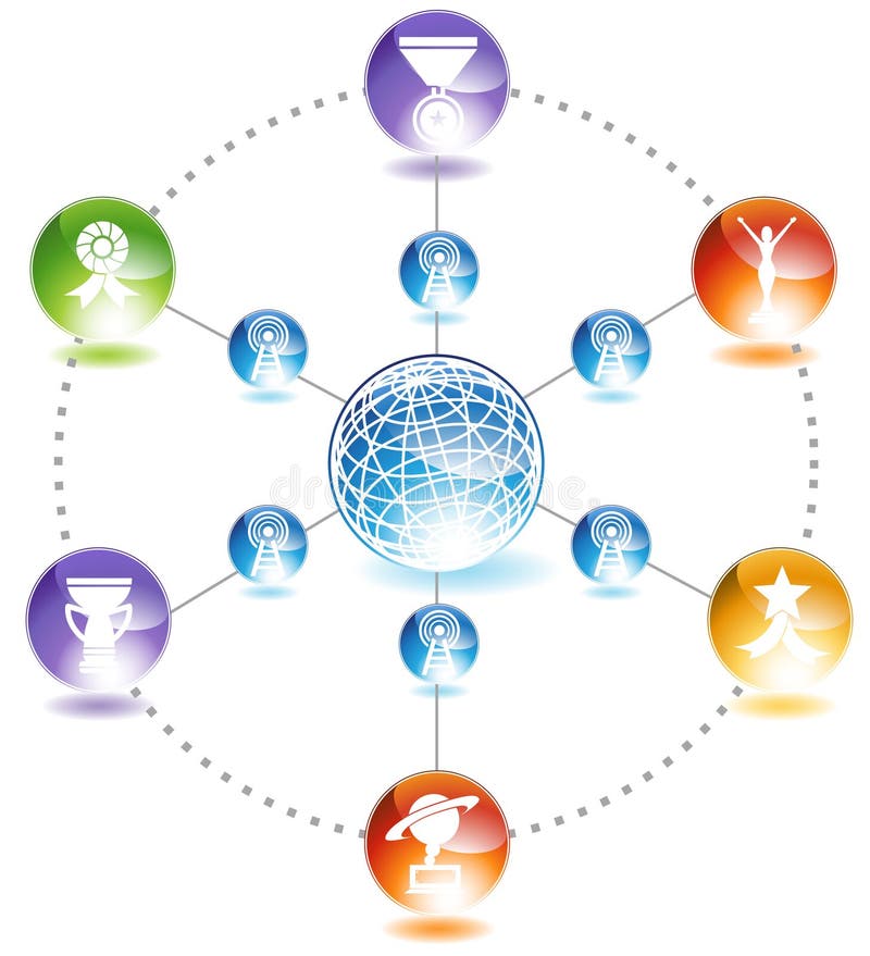 Global Reward Recognition stock vector. Illustration of communicate ...