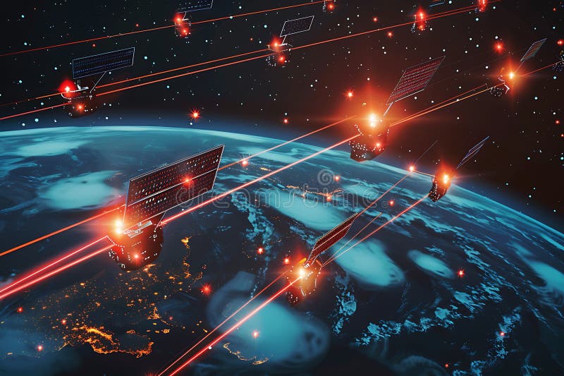 Global Satellite Network: a Futuristic Visualization of Space-Based ...