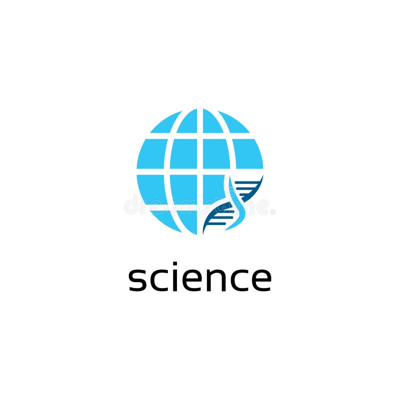 Global Science Illustration Logo Design Template Stock Vector ...