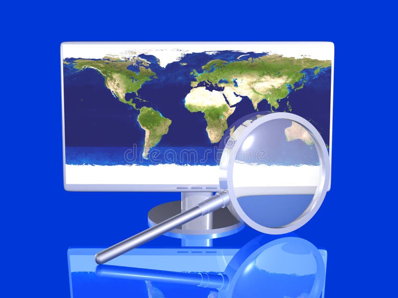 Global Search stock illustration. Illustration of investigation - 7681587