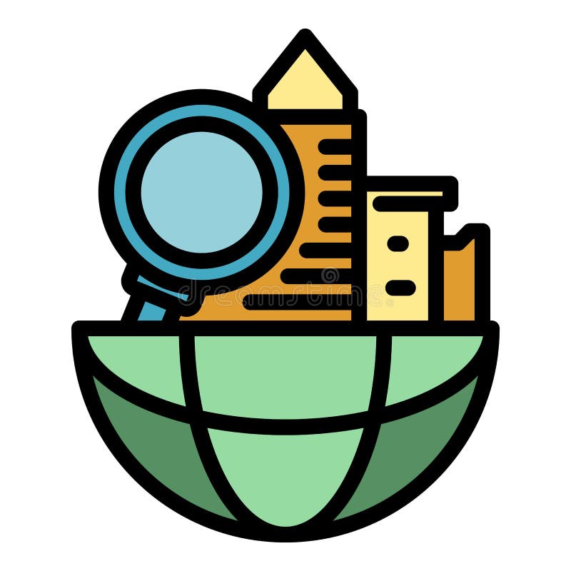 Global Search Restructuring Icon Color Outline Vector Stock Vector ... Global Search Restructuring Icon Color Outline Vector Stock Vector ...