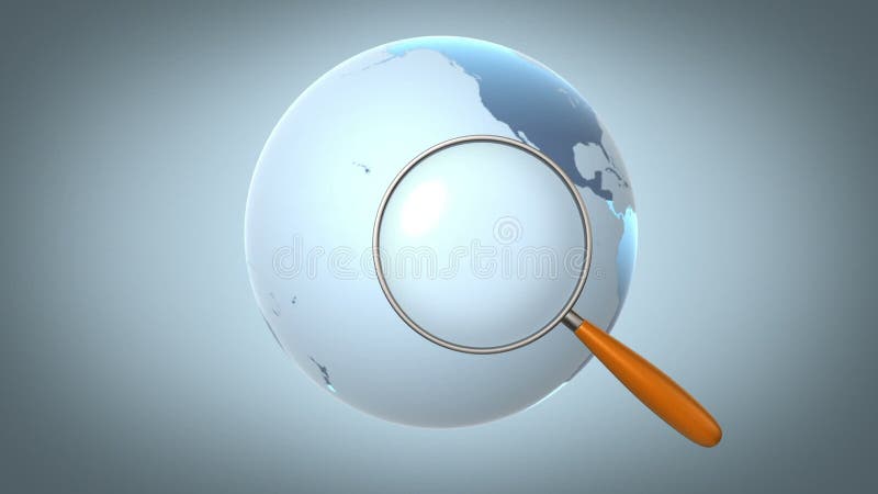 Global searching stock footage. Video of loupe, analysis - 39556262