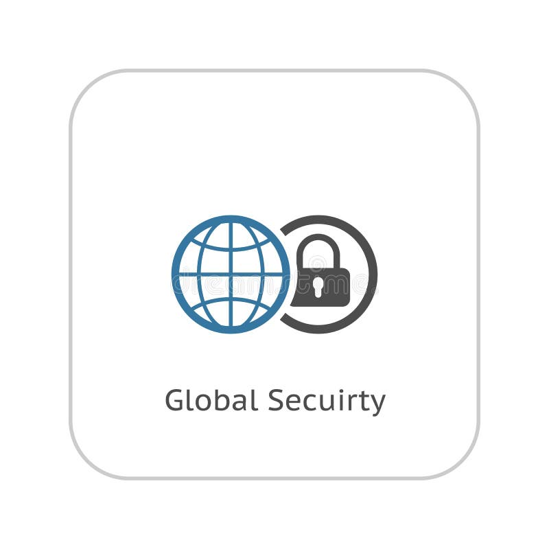 Global Security 3d Rendering Isometric Icon. Stock Vector ...