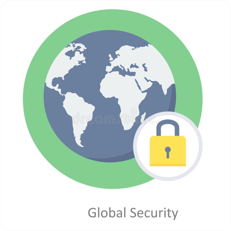 Global Security stock vector. Illustration of concept - 264944225