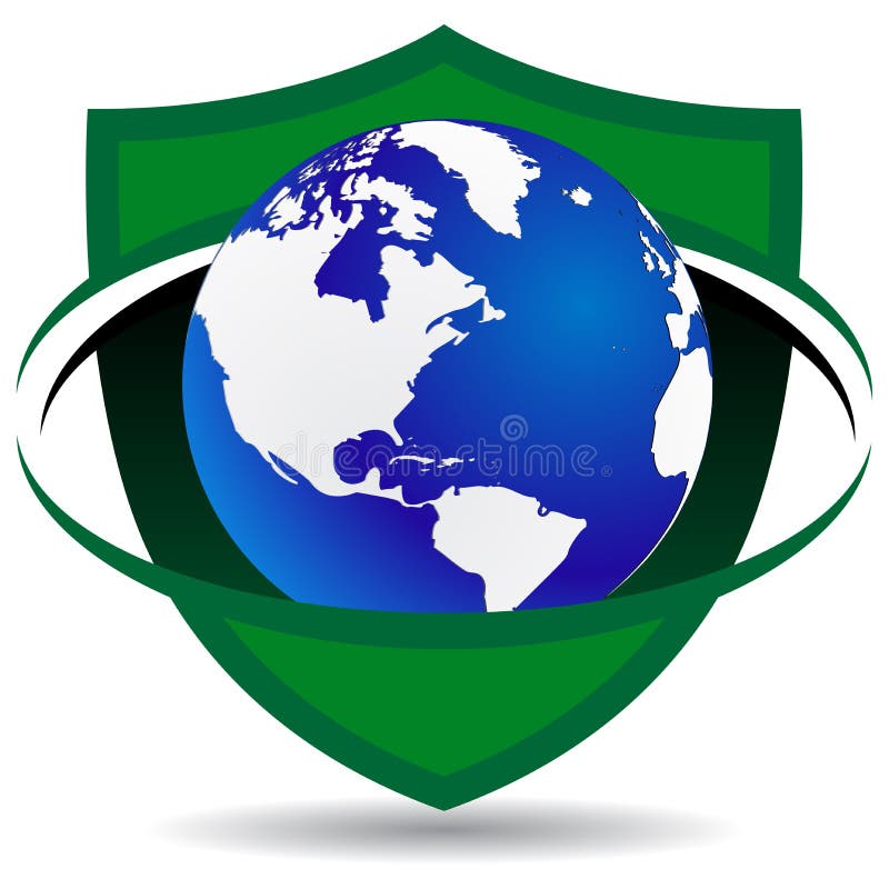 Global security stock vector. Illustration of icon, crest - 40115823