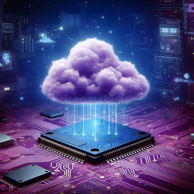 Global Service, Cloud Technology Concept. Digital Database, Web Connect ...