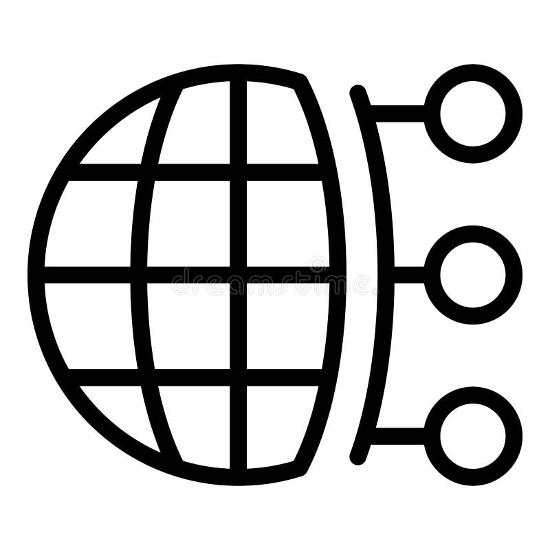 Global Service Icon Outline Vector. Success Idea Stock Illustration ...