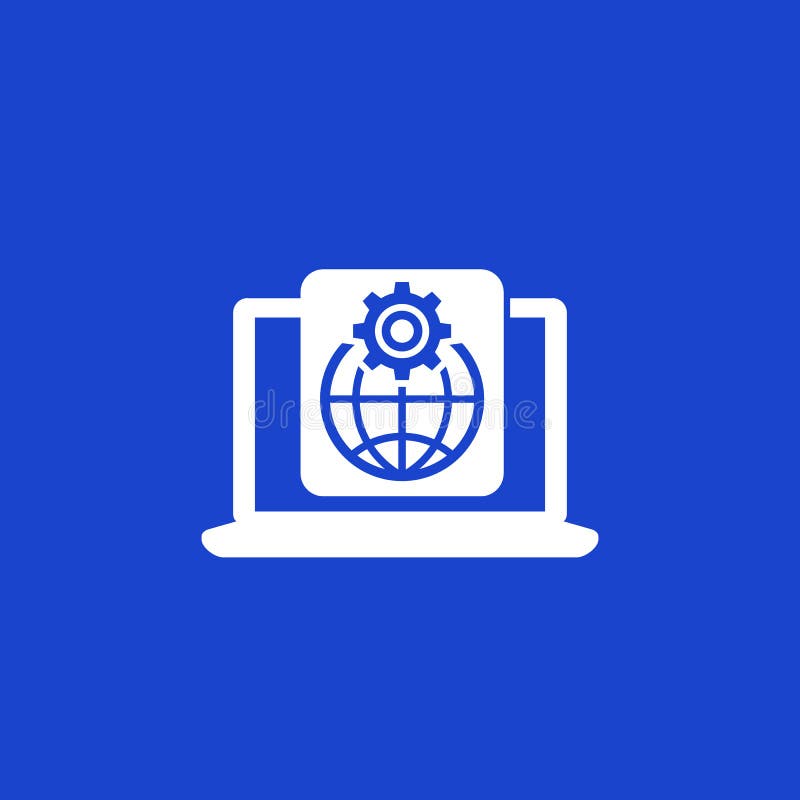 Global Settings Icon for Web Stock Vector - Illustration of ...