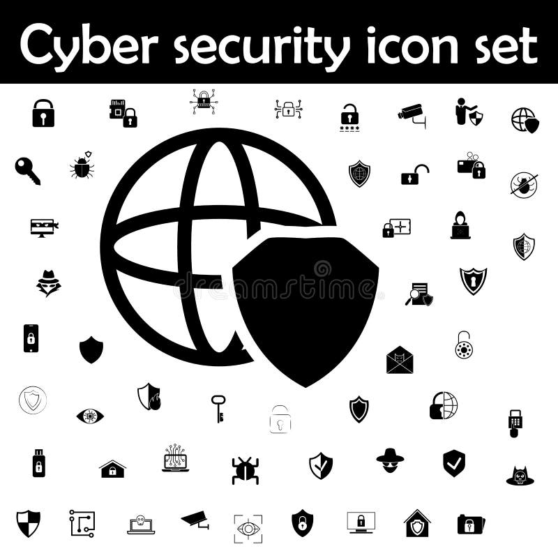 Man Shield and Protect Icon. Elements of Cyber Security Multi Colored ...