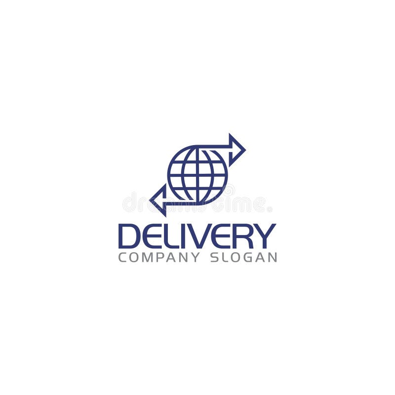 Global Shipping Icon. Delivery Logo Isolated on White Background Stock ...