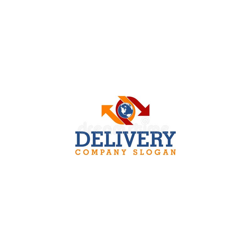 Global Shipping Icon. Delivery Logo Isolated on White Background Stock ...