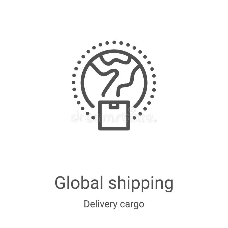 Shipping Icon Vector from Business Collection. Thin Line Shipping ...