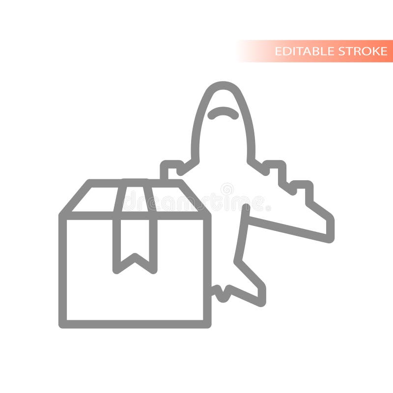 Global Shipping and Shipment Icon Stock Vector - Illustration of stroke ...
