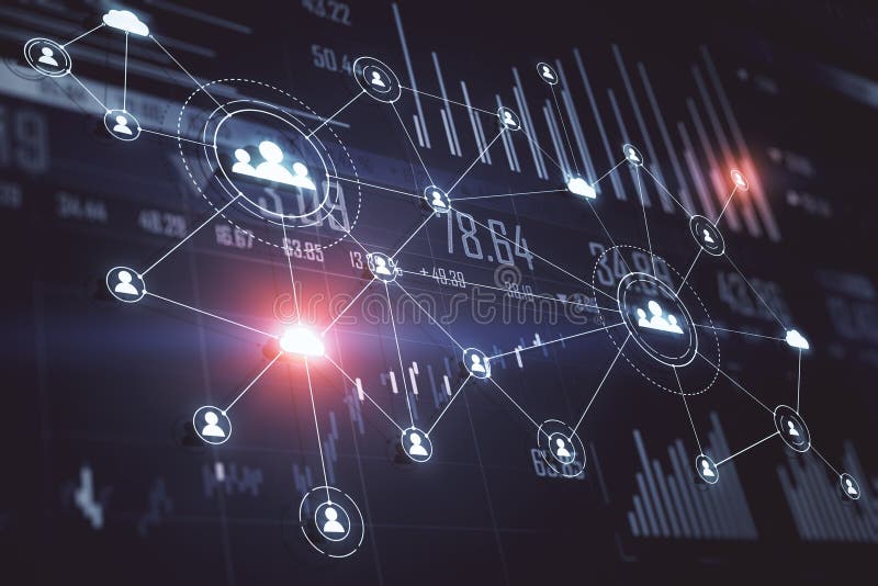 Global Social Network Interface Stock Illustration - Illustration of ...