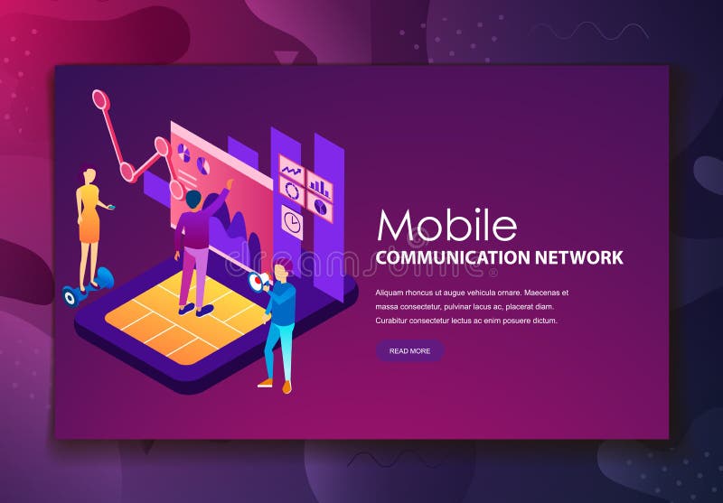 Global Social Technology and Mobile Communication Network Stock Vector ...