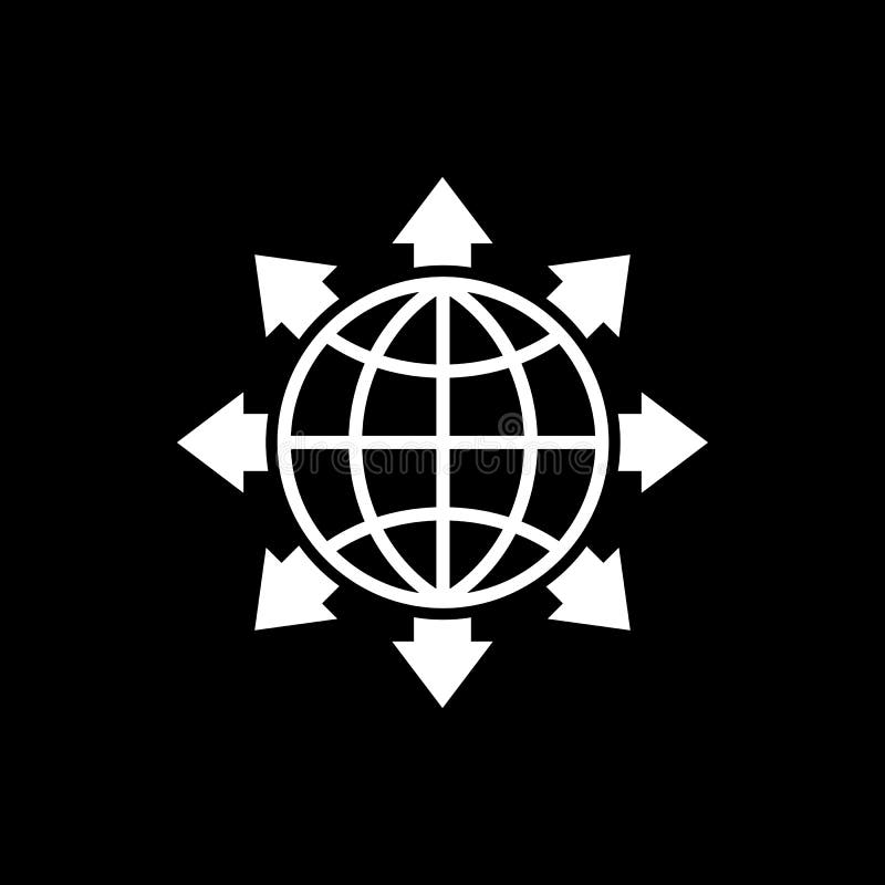 The Global Solution Icon. WWW and Browser, Development, Search, SEO ...