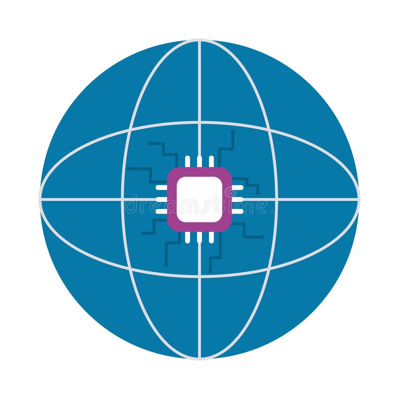 Global Chip Shortage Concept. Illustration with Keywords and Icons ...