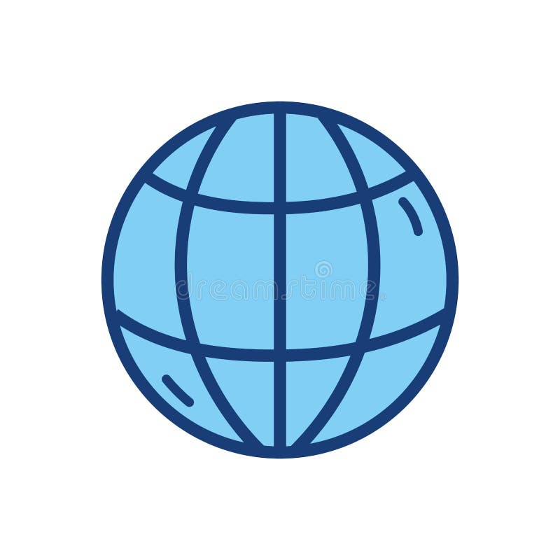 Isolated Global Sphere Icon Vector Design Stock Vector - Illustration ...