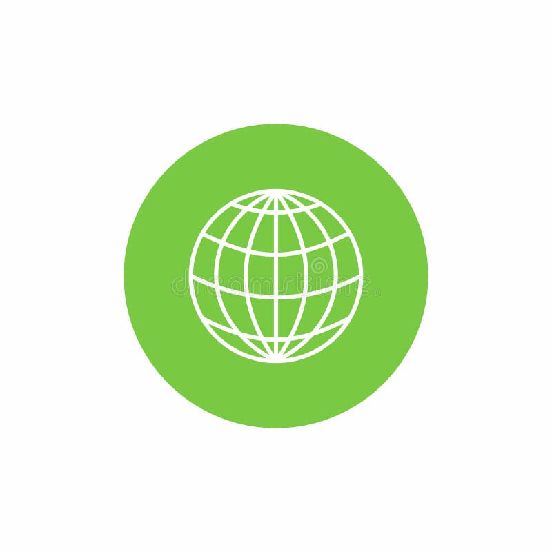 Global Sphere Symbol Illustration Graphic Design Isolated on White ...