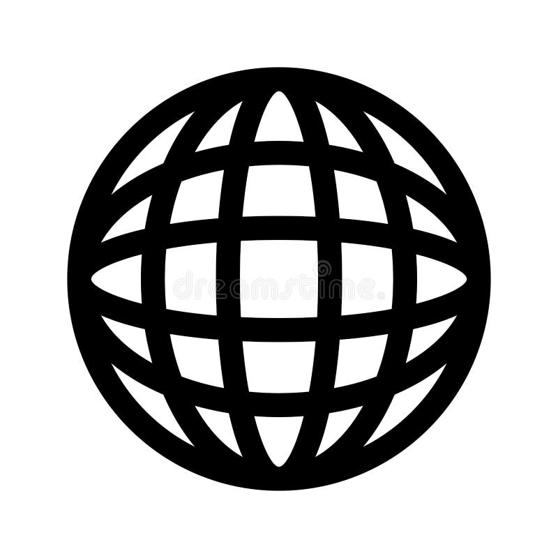 Global sphere symbol stock illustration. Illustration of design - 83195160