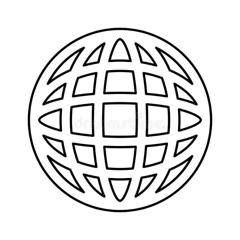 Global sphere symbol stock illustration. Illustration of earth - 83195556