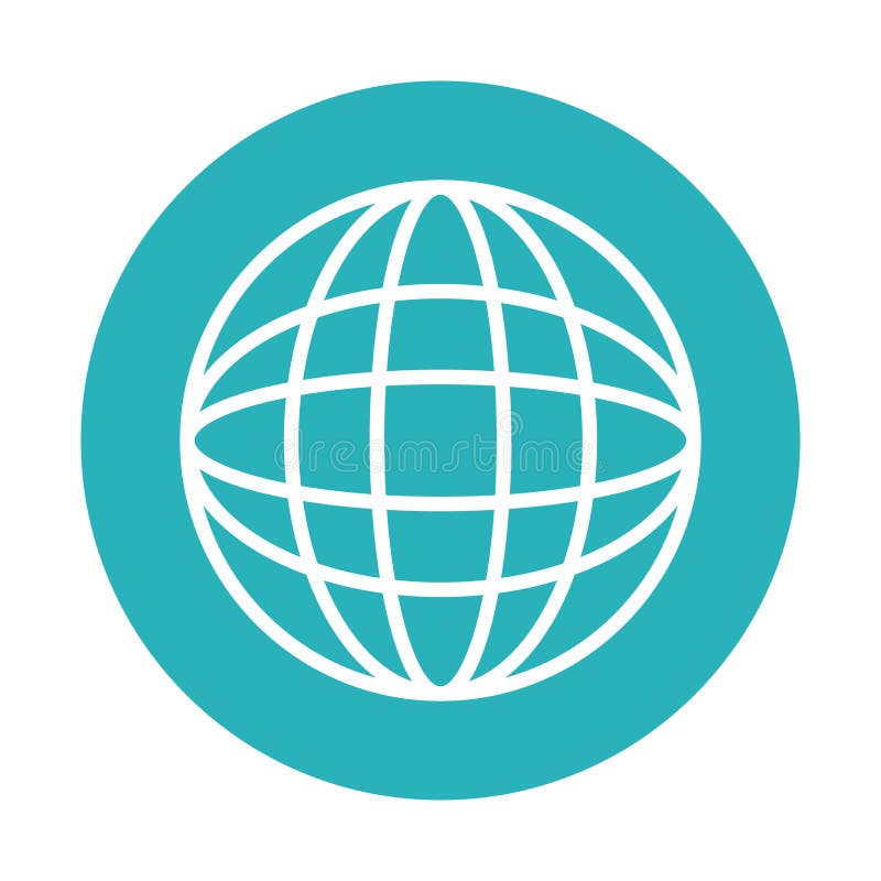 Global sphere symbol stock vector. Illustration of circle - 81146973