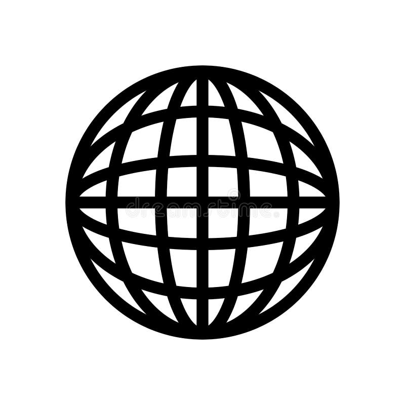 Global sphere symbol stock vector. Illustration of sphere - 82034287