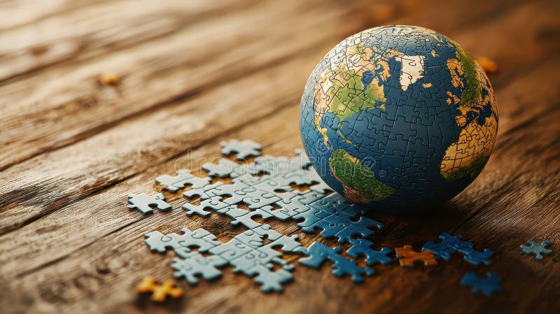 Global Strategy Solutions Representing Earth Concept Stock Illustration ...