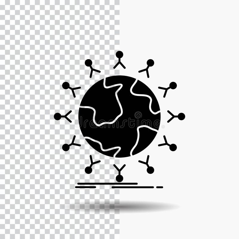 Global, Student, Network, Globe, Kids Glyph Icon on Transparent ...