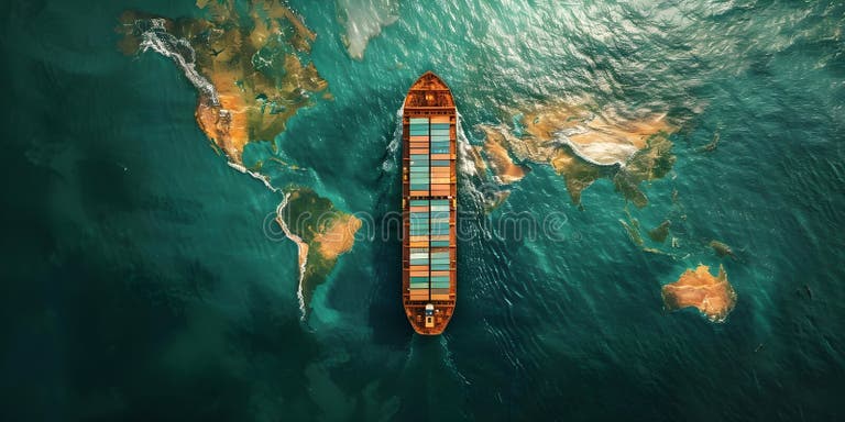 Global Supply Chain and Logistics: Conceptual Visualization with Map ...