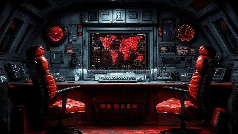 Global Surveillance Command Center Stock Photo - Image of alert, making ...