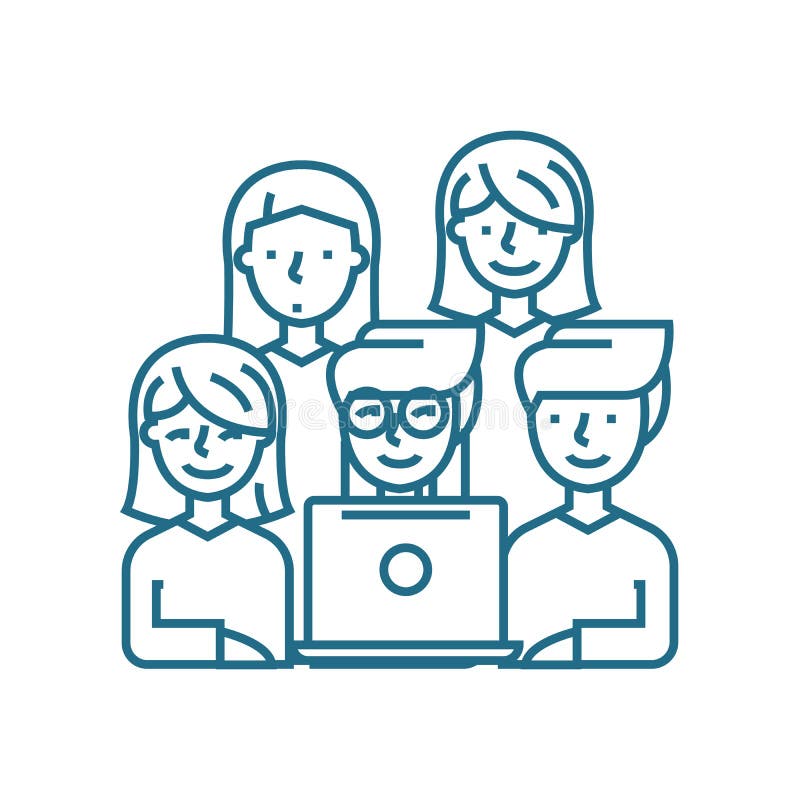 Global System Control Linear Icon Concept. Global System Control Line ...