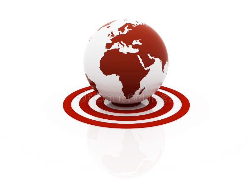 Bullseye Target World Success Stock Illustration - Illustration of ...
