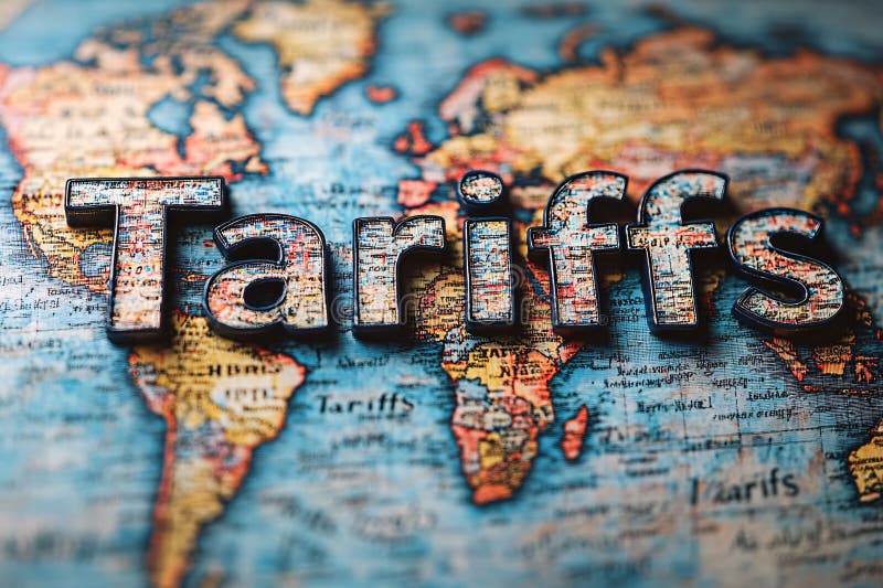 Global Tariffs and International Trade Stock Photo - Image of chains ...