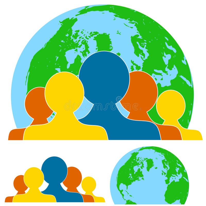 Global Teamwork People stock illustration. Illustration of environment ...