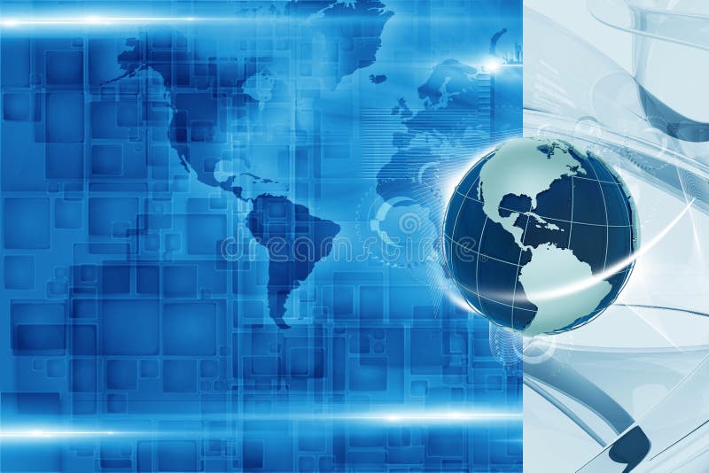 Global Tech Background stock illustration. Illustration of internet ...