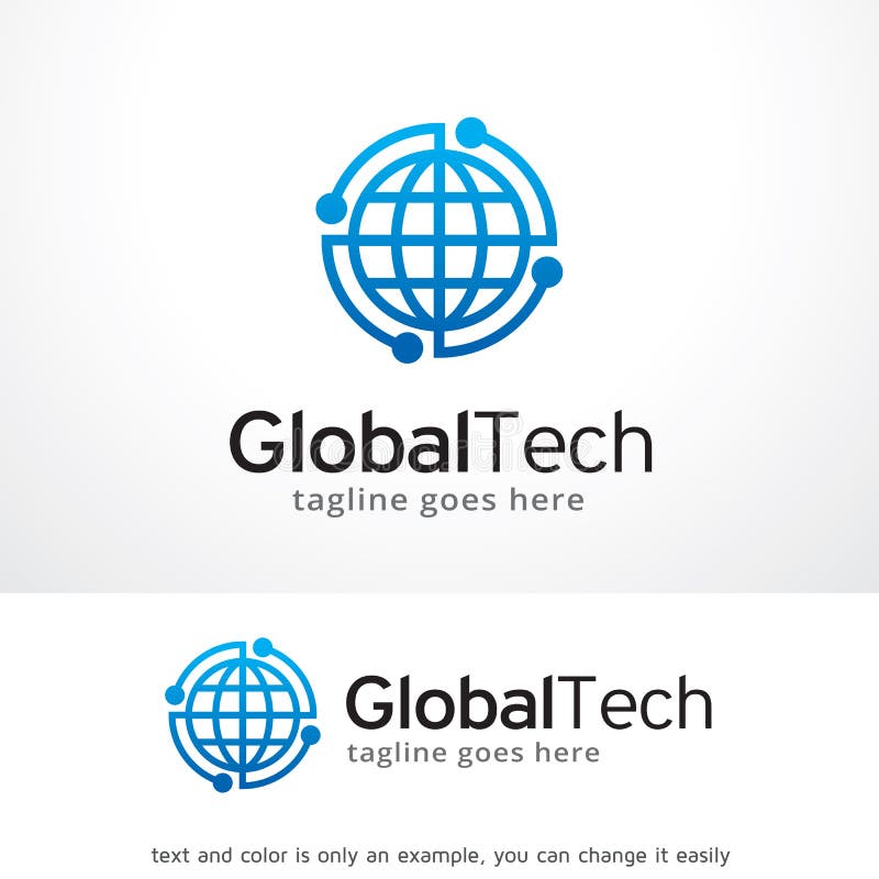 Global Tech Logo Template Design Vector, Emblem, Design Concept ...