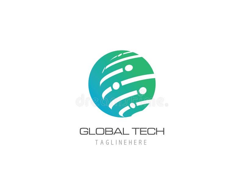 Global tech logo stock vector. Illustration of creative - 145068268