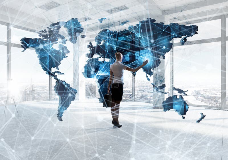 Global Technologies for Future Life Stock Photo - Image of beauty ...