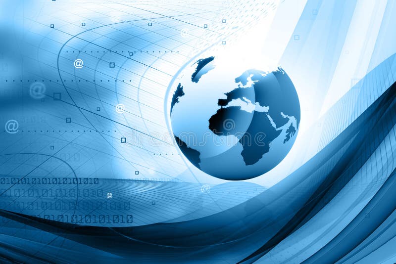 Global Technology Background Stock Illustration - Illustration of ...
