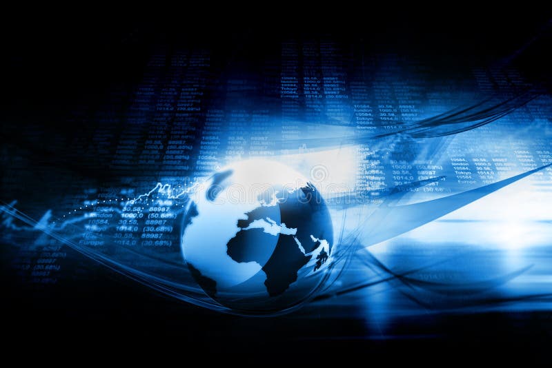 Global Technology Background Stock Illustration - Illustration of tech ...